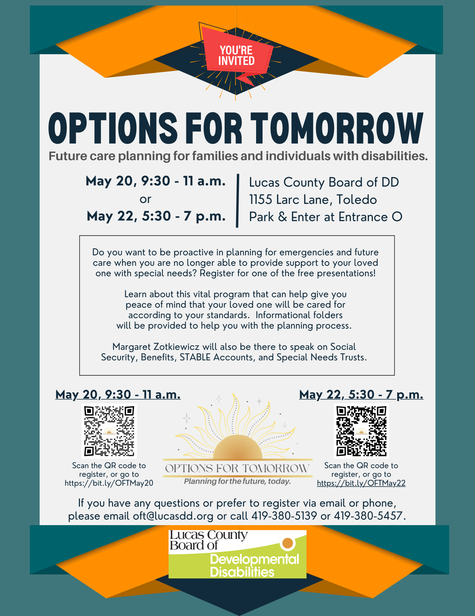 Options for Tomorrow: Future Planning Presentation | Lucas County Board ...